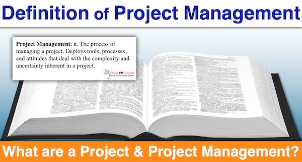 The Definition Of Project Management What Are A Project And Project 
