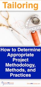 Tailoring: How to Determine Appropriate Project Methodology, Methods ...